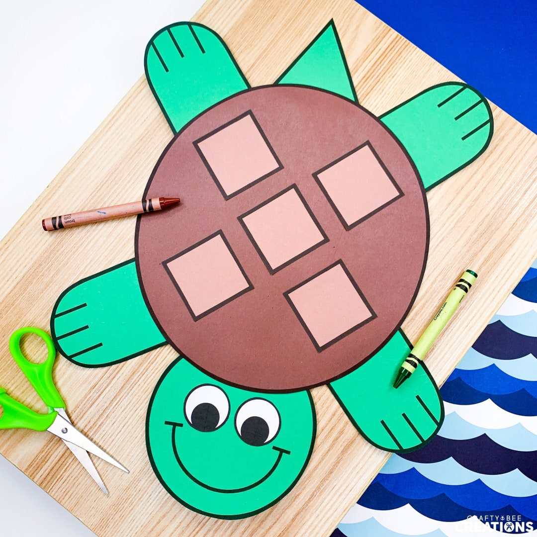 Sea Turtle Craft Patterns Ocean Animals Activity Sea Life - Etsy