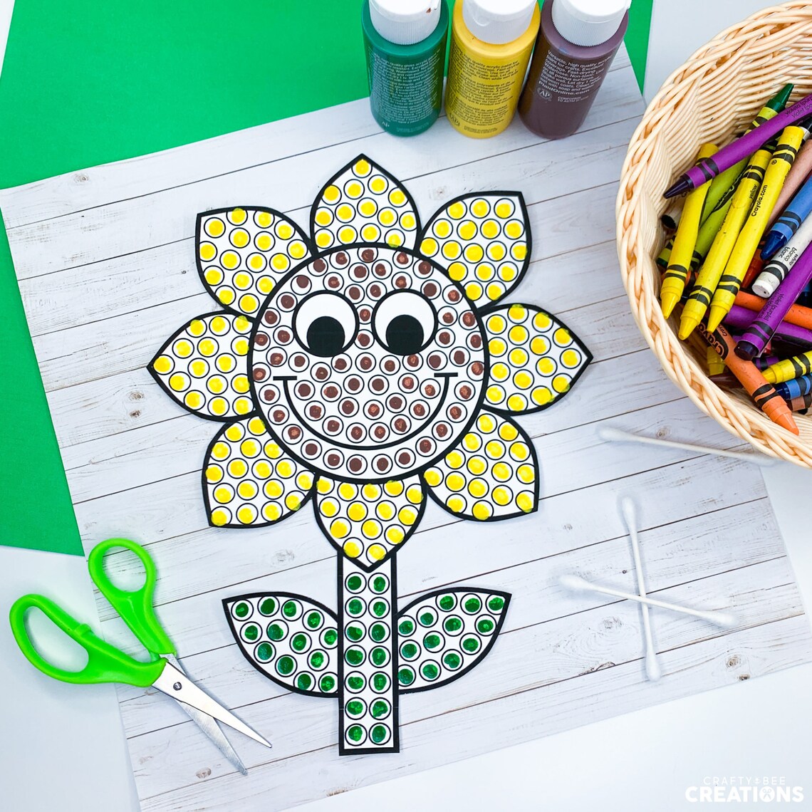 Fall Q Tip Painting Craft | Fine Motor Activities | Kindergarten ...