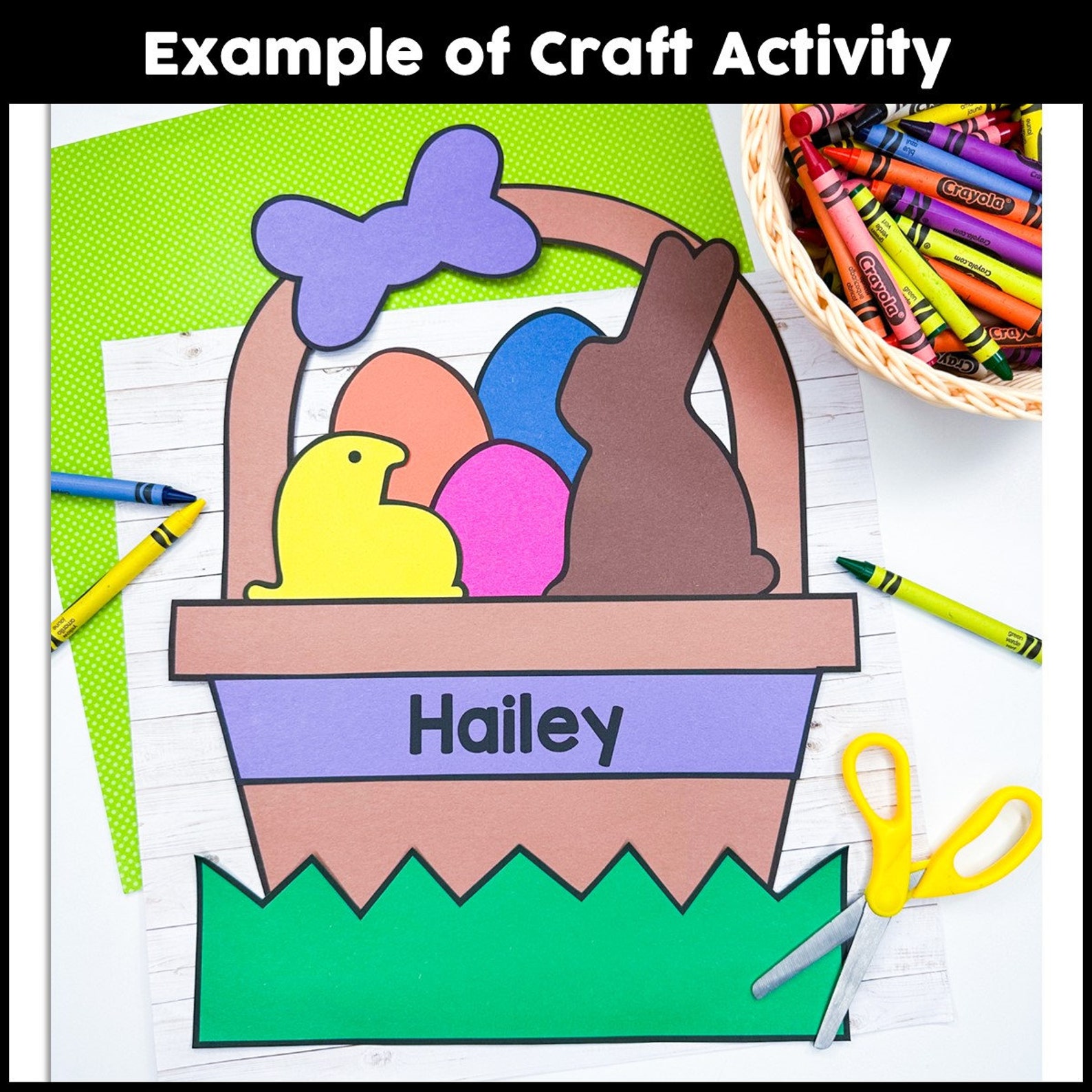 Easter Basket | Printable Spring Craft | March Craftivity | Bulletin ...
