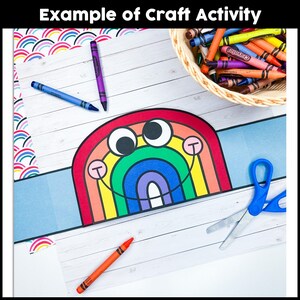 Rainbow Hat Craft | Spring | St Patrick's Day Activity | Kindergarten ...