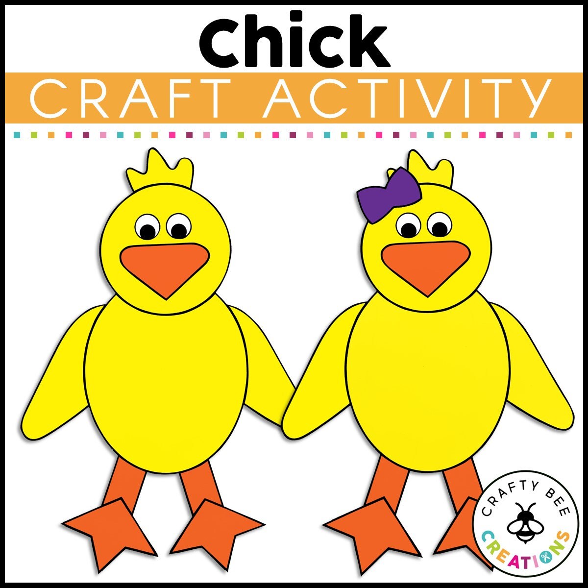 Easter Craft for Kids | Chick Craft Patterns | Life Cycle of a Chicken ...
