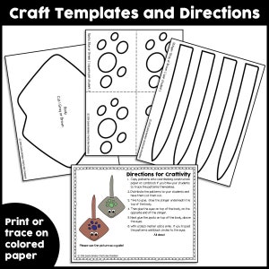 Sting Ray Craft Patterns | Ocean Animals Activity | Sea Life | Ocean ...