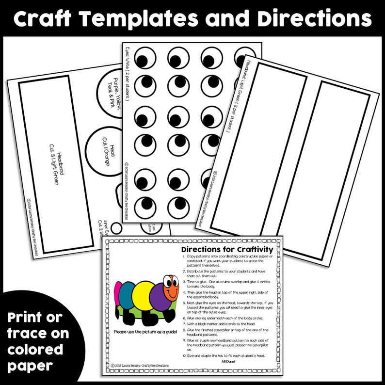 Caterpillar Hat Craft | Spring | Crown | Very Hungry Caterpillar ...