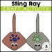 Sting Ray Craft Patterns | Ocean Animals Activity | Sea Life | Ocean ...