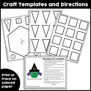 Witch Craft | Shape Craft Activity| Halloween Activities | Halloween ...