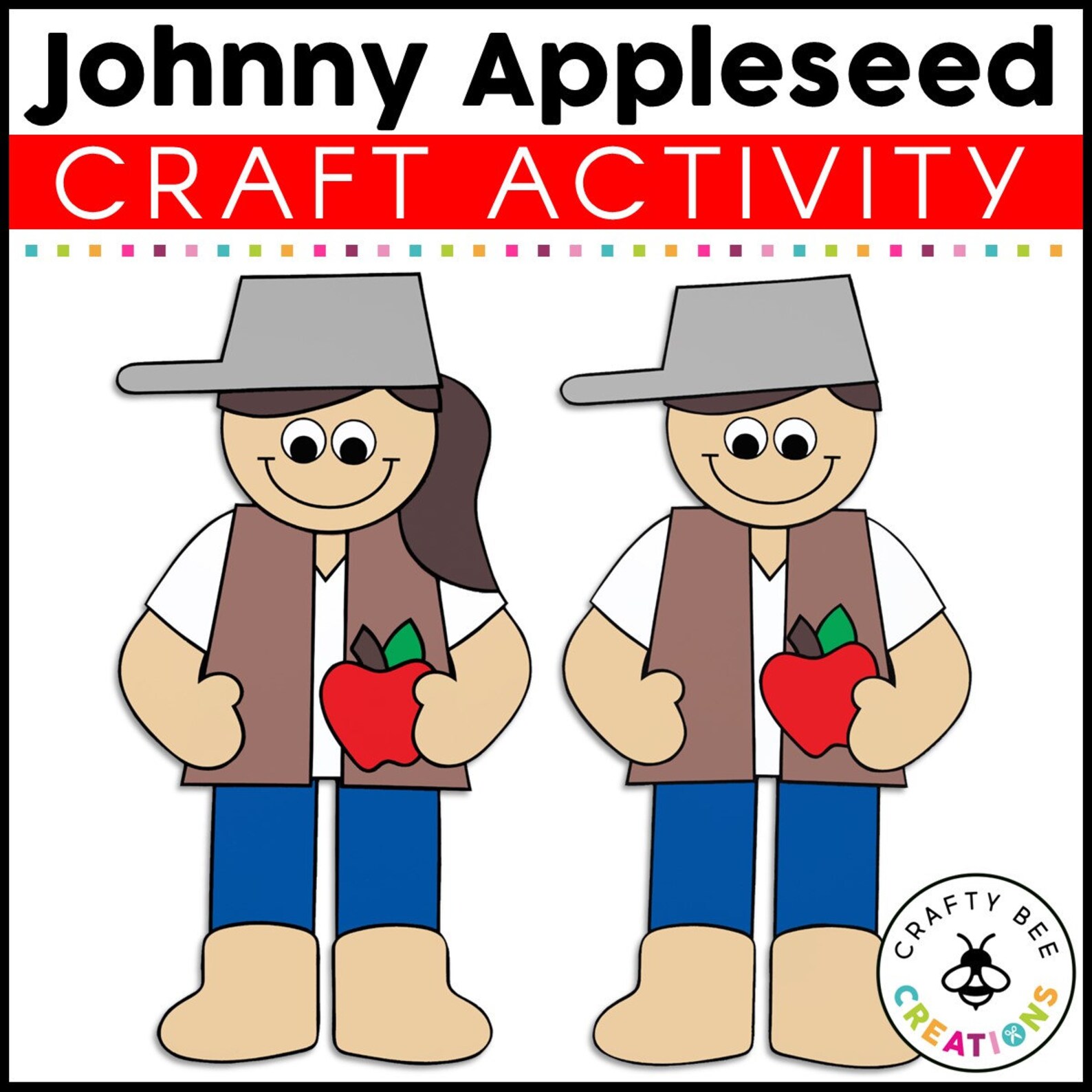 Johnny Appleseed Craft | Apple Craft | Fall Activity | September ...