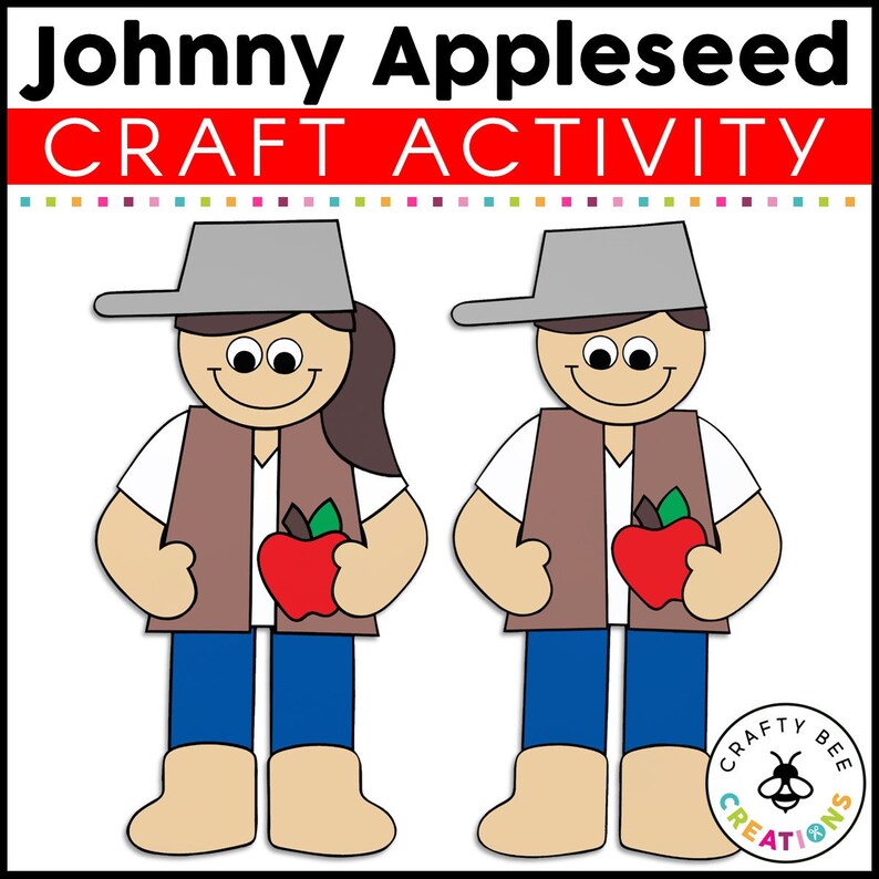Johnny Appleseed Craft | Apple Craft | Fall Activity | September ...