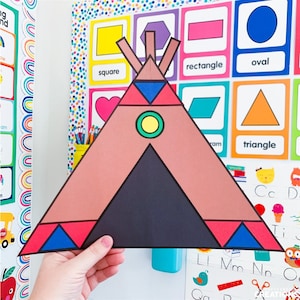 Teepee Craft Activity | Thanksgiving Craft | Thanksgiving Activities ...