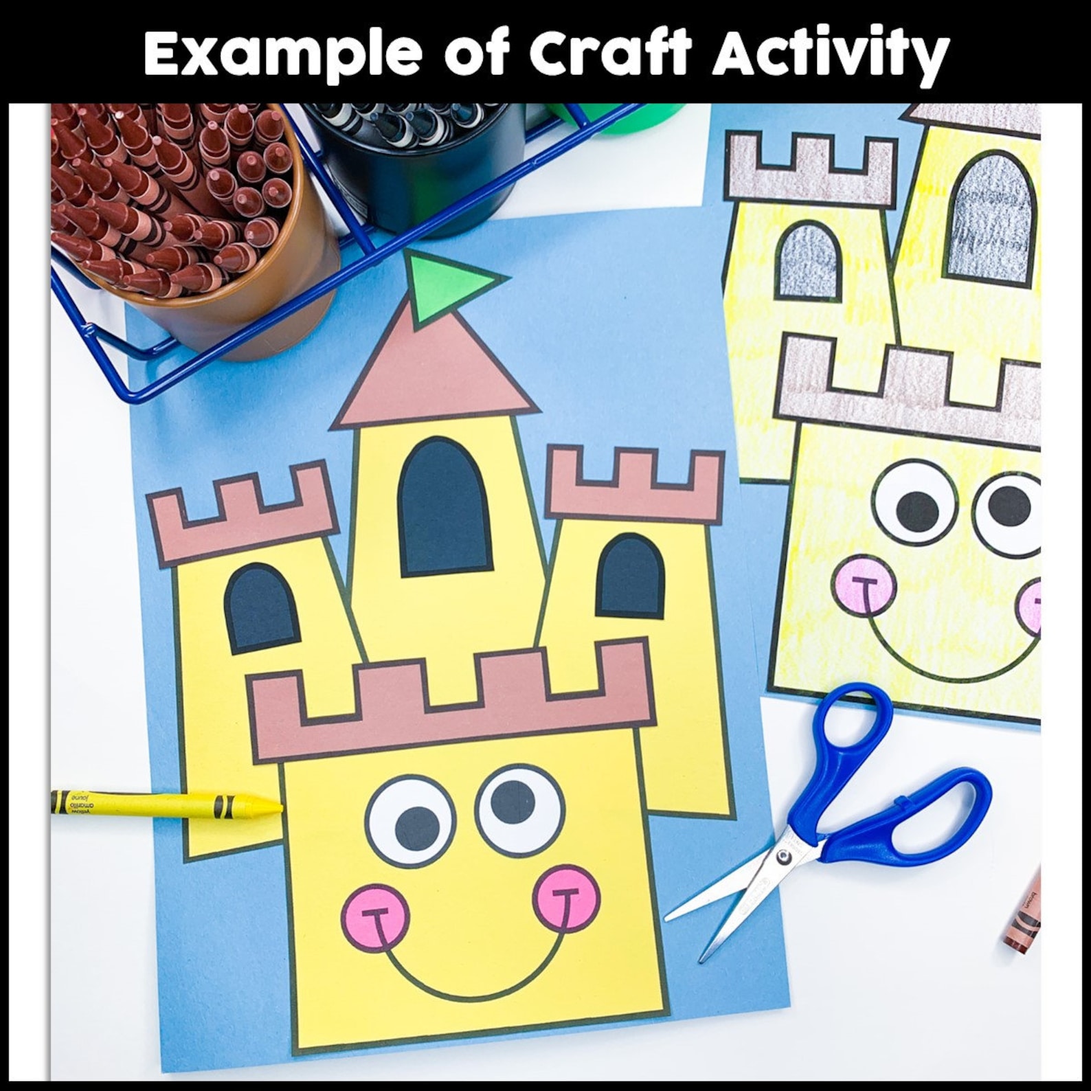 Sandcastle Craft for Kids | Summer Craft | Sandcastle Template ...