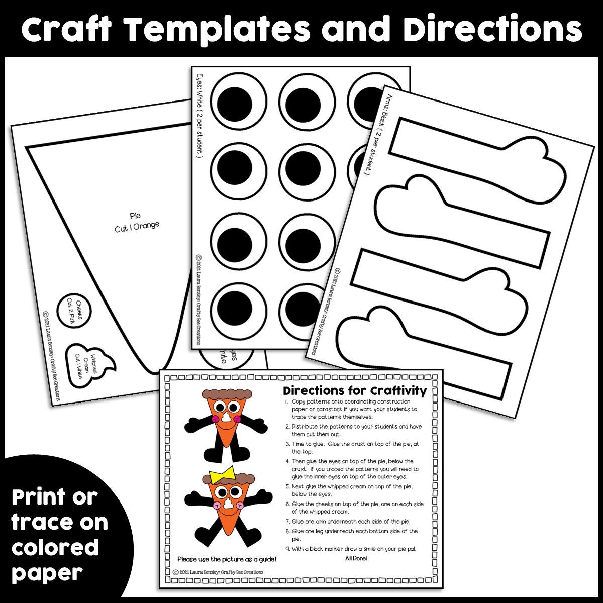 Pumpkin Pie Pal Craft | Thanksgiving Activities | Fall Bulletin Board ...