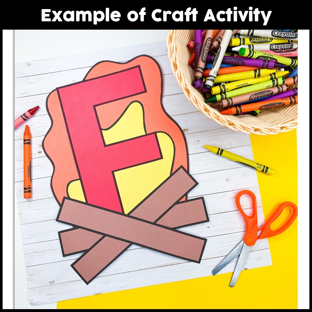 Letter F Craft Patterns Fire Craft Alphabet Crafts Uppercase Letter ...