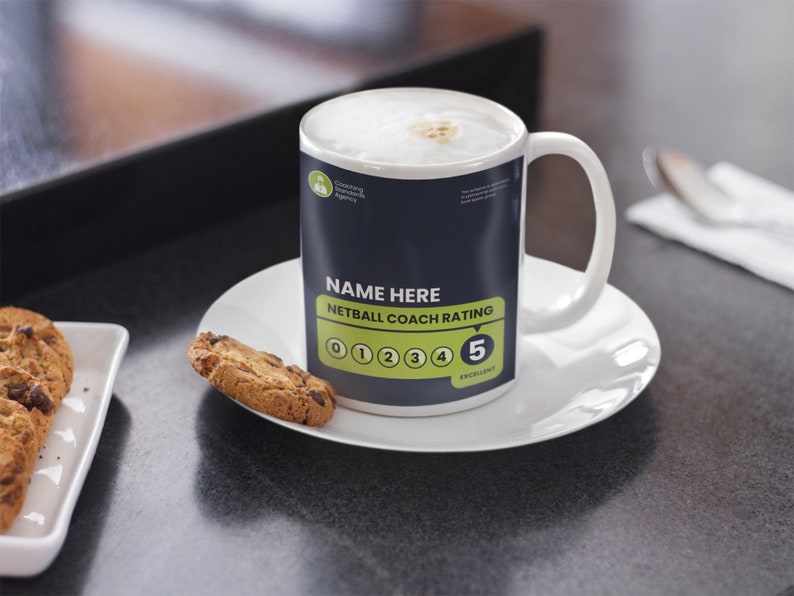 Customisable Netball Coach Mug, Personalised 11 Fluid Ounce Trainer Tea ...