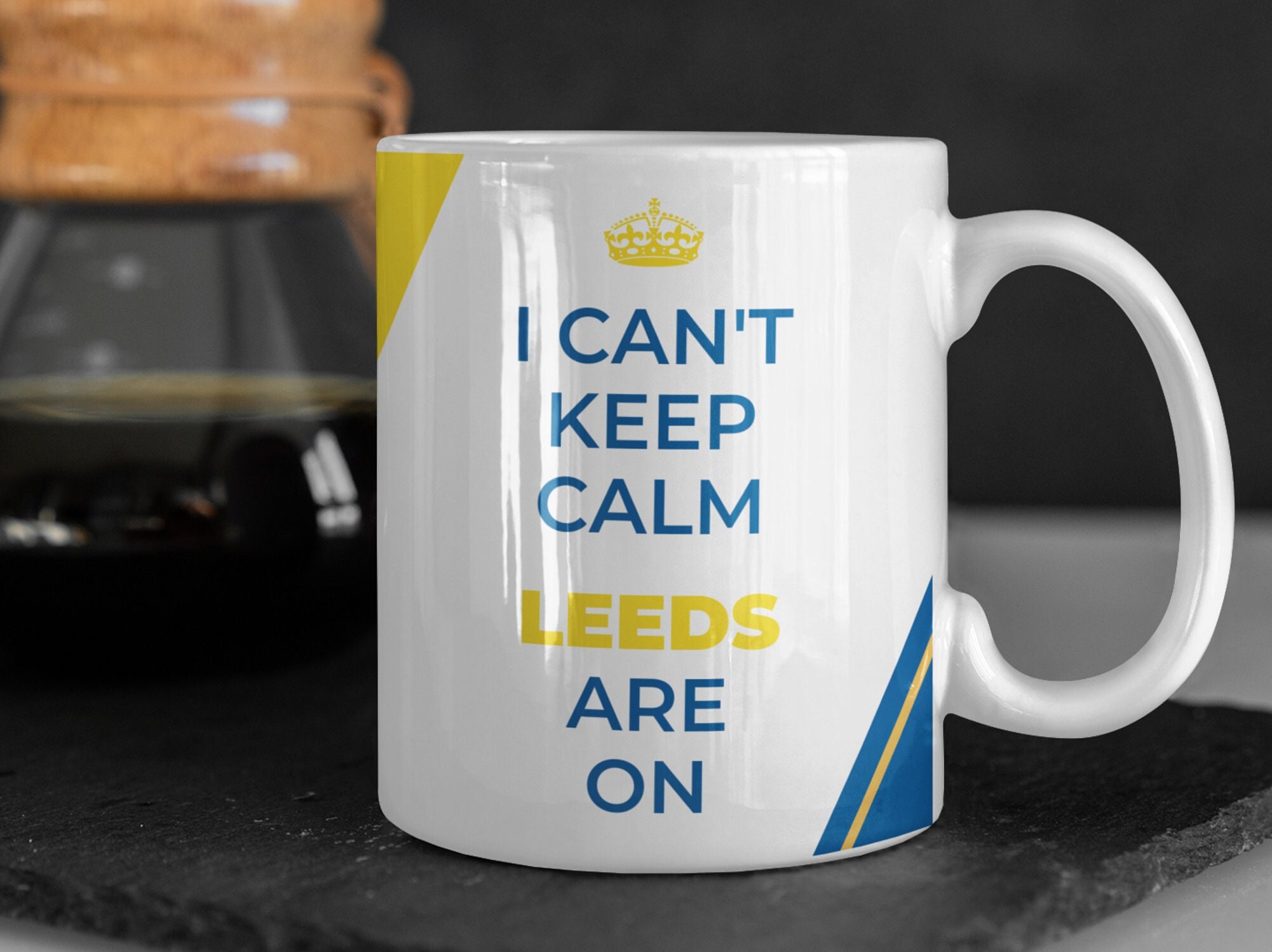 Leeds Fan Coffee Mug, 11 Oz Ceramic Tea Cup, Funny Father's Day Gift ...