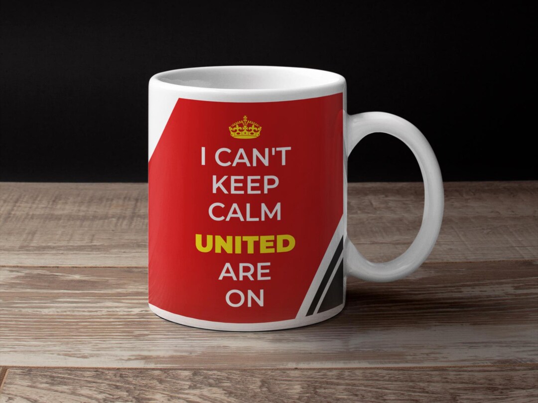 United Fan Coffee Mug, 11 Oz Utd Supporter Ceramic Tea Cup, Funny ...
