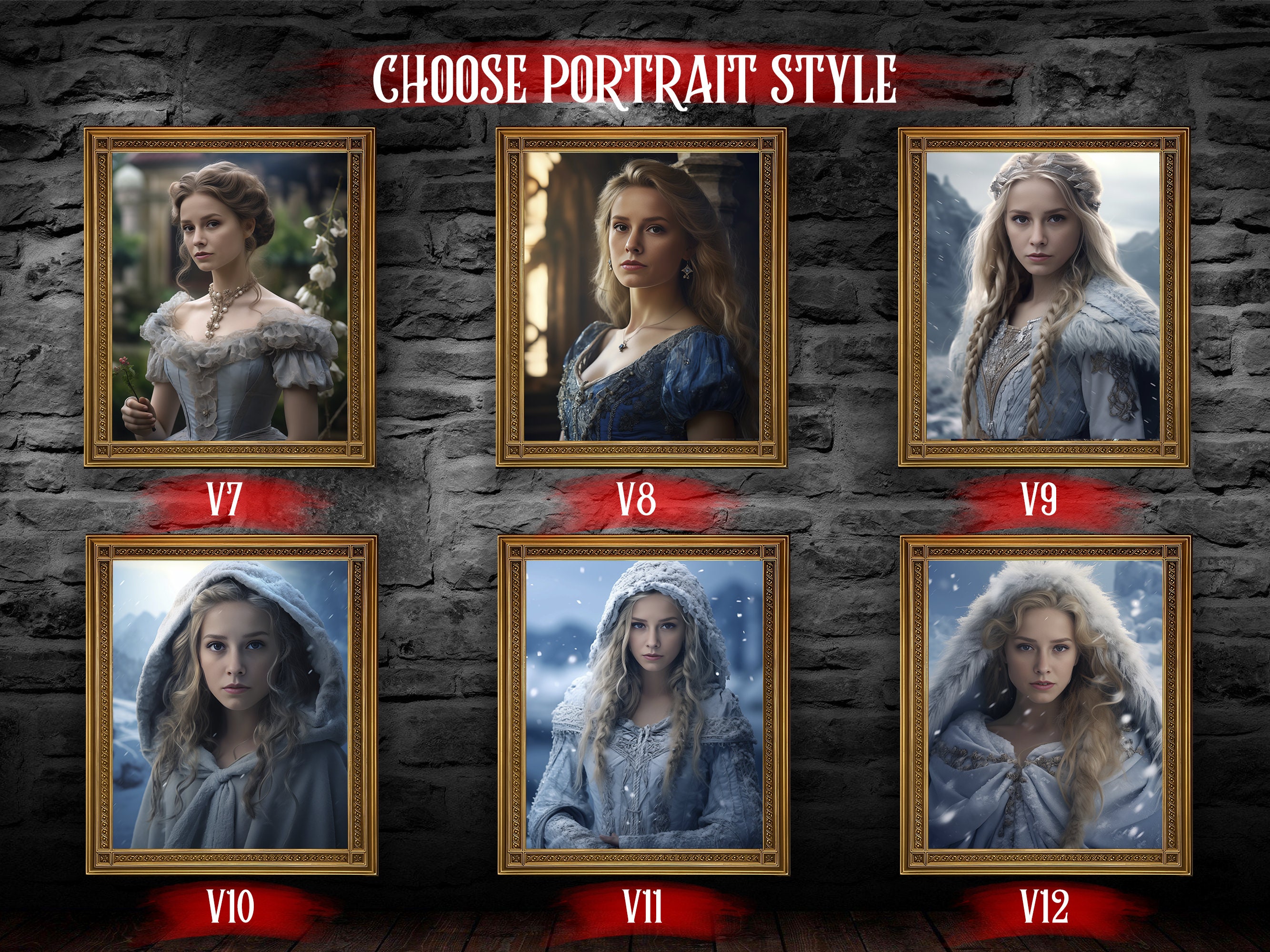 Custom Royal Princess Portrait From Photo I Historical Portrait I ...
