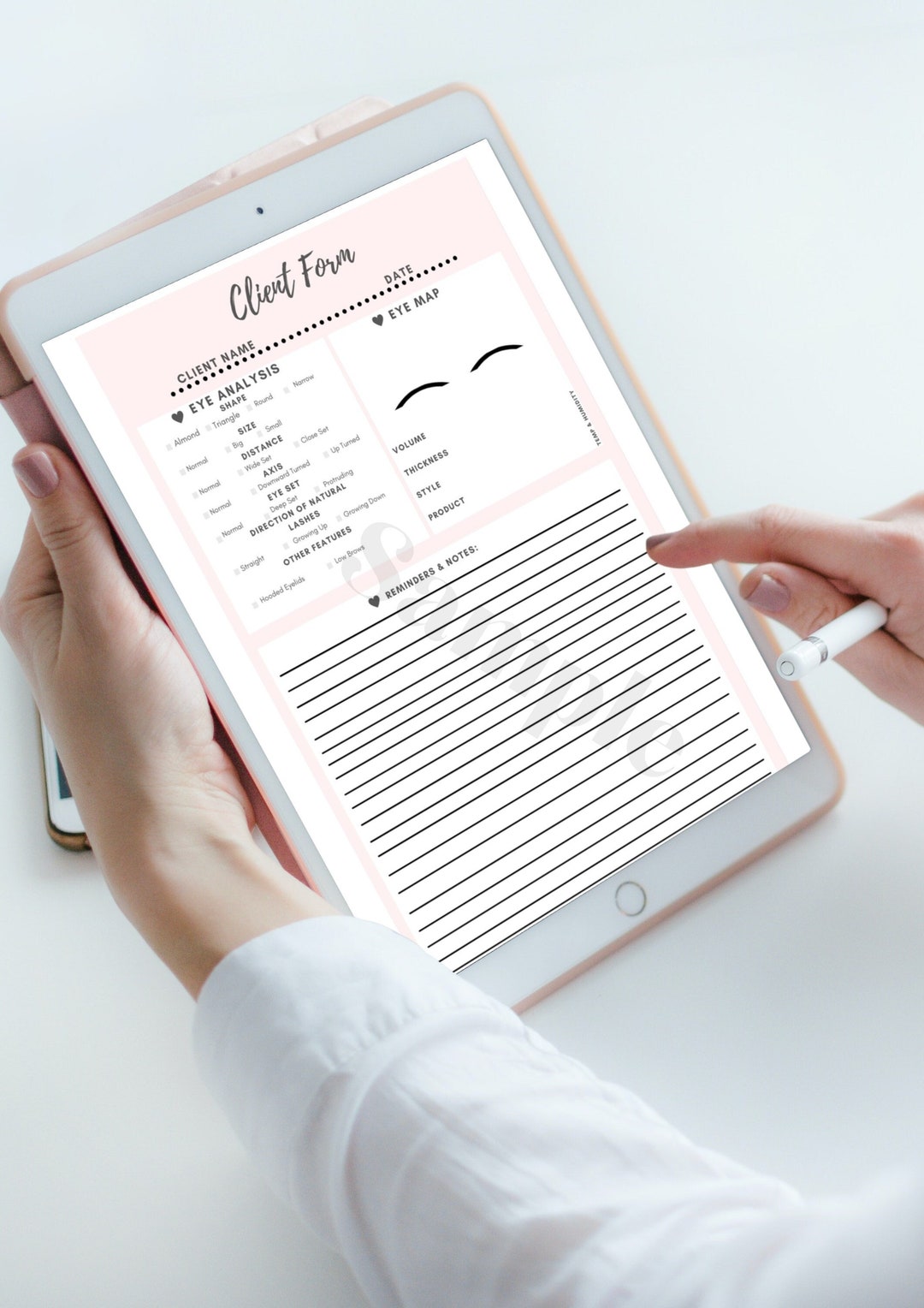 Eyelash Extension Client Record - Etsy