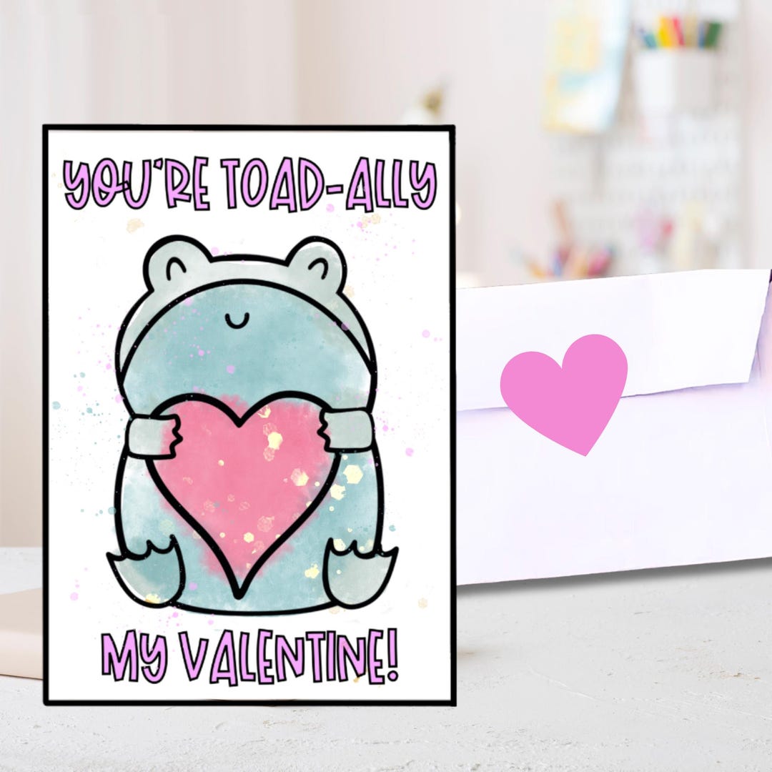 Printable DIY Valentines Day Cards Envelope Templates Folding Coloring ...