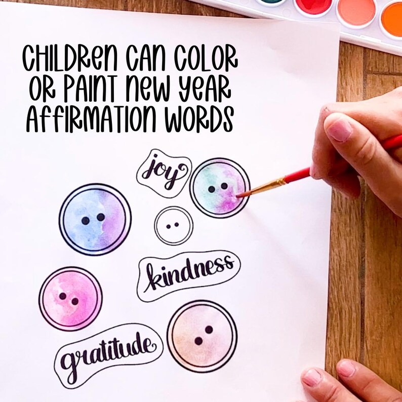 Printable New Year Affirmation Mason Jar Craft | New Year Color ...