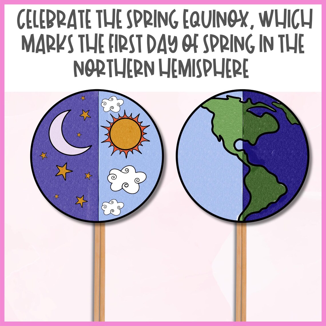 Printable Kindergarten Spring Equinox Craft March Vernal Equinox ...