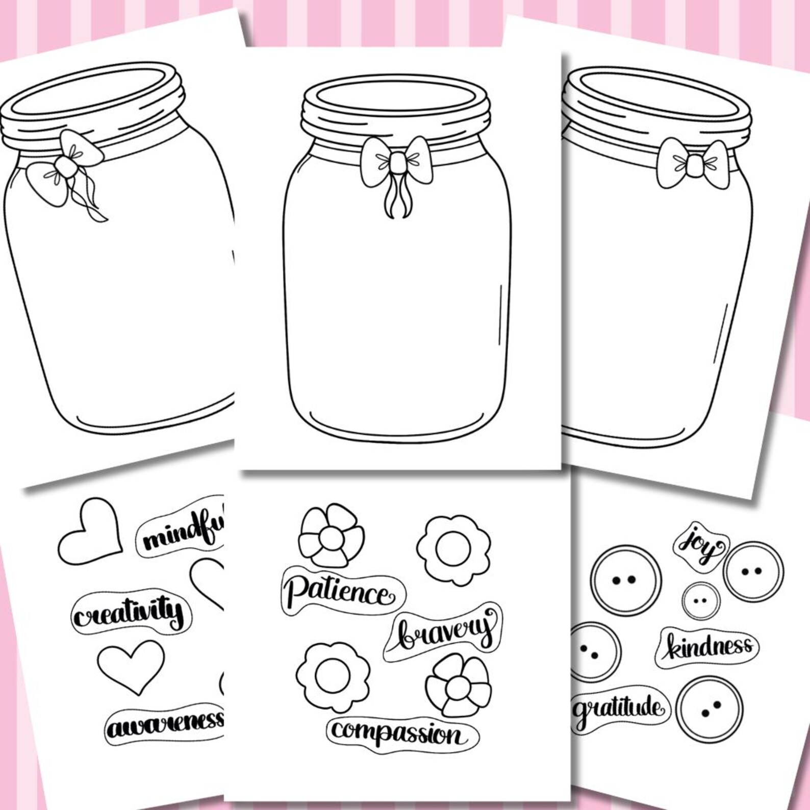 Printable New Year Affirmation Mason Jar Craft | New Year Color ...
