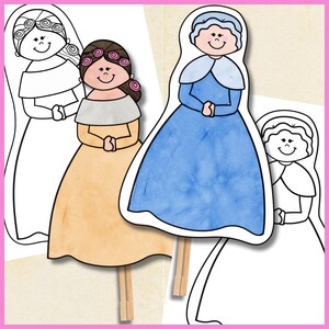 Printable Kindergarten Classroom Presidents Day Stick Puppet Craft ...