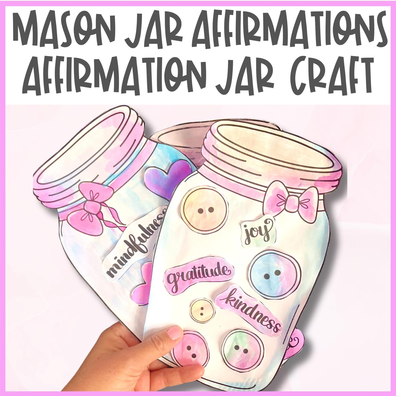 Printable New Year Affirmation Mason Jar Craft | New Year Color ...