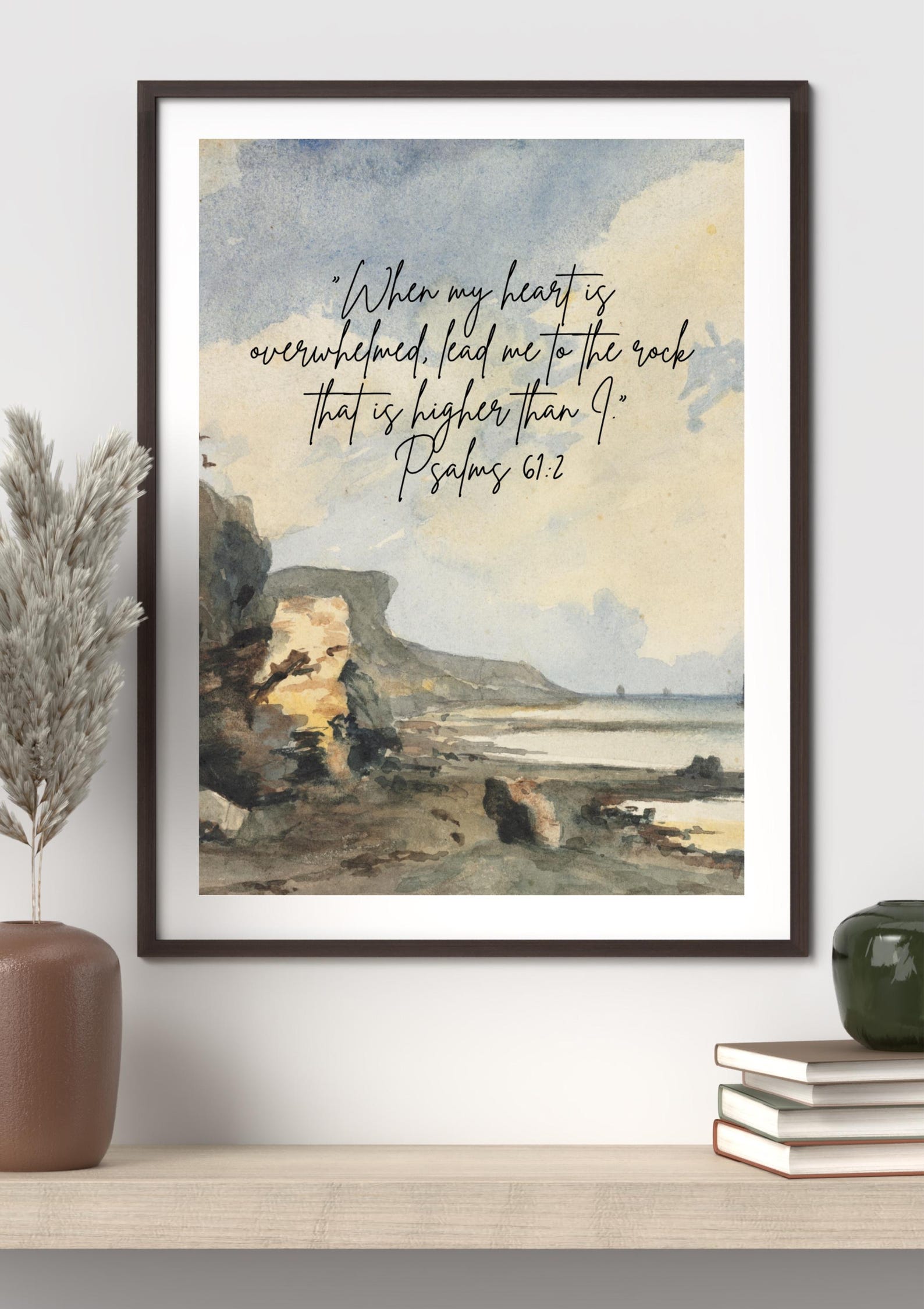 Faith Over Fear – Christian Wall Art With Bible Verse, Printable ...
