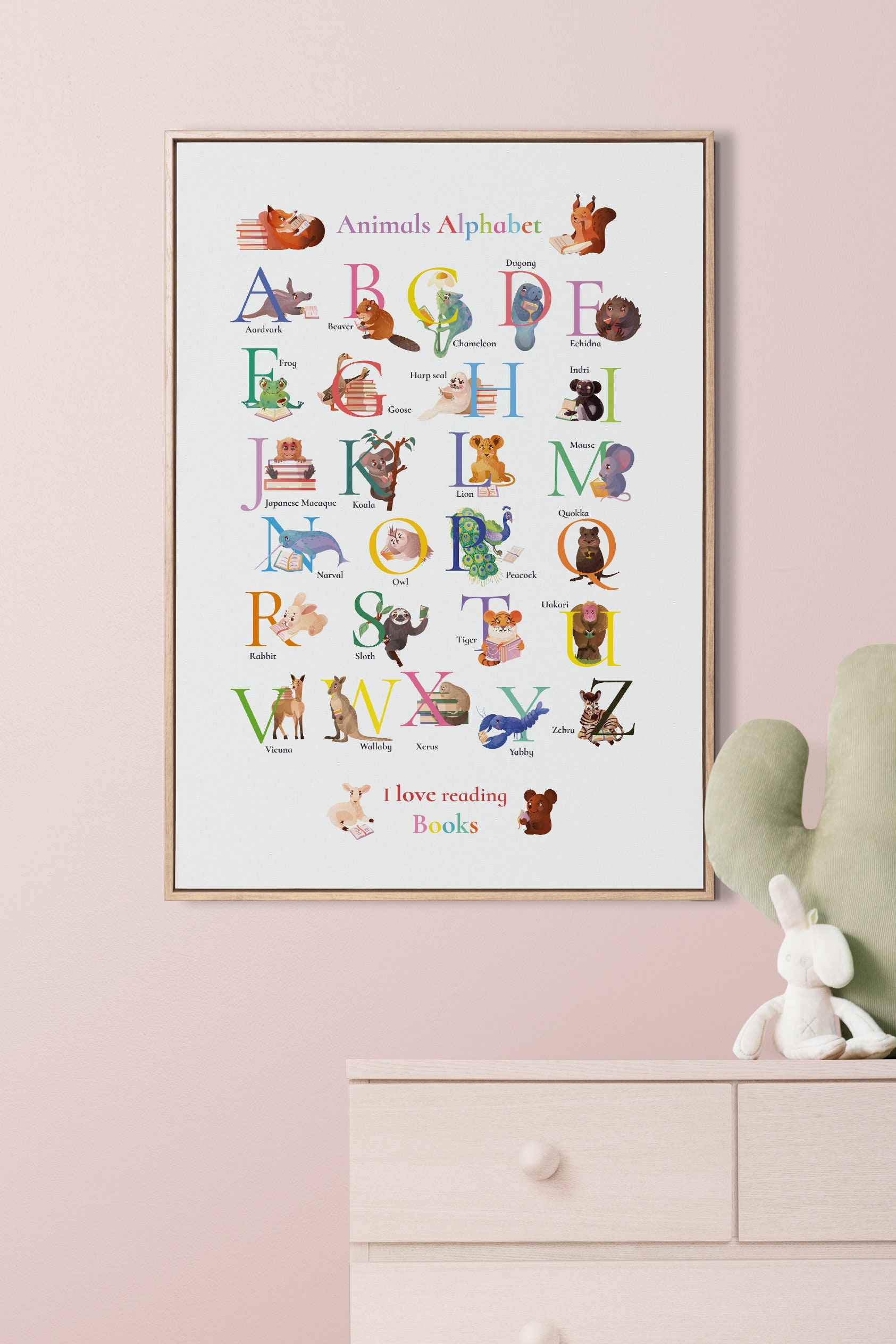 Alphabet With Animals, Animal Alphabet Clipart, Kindergarten Clipart ...