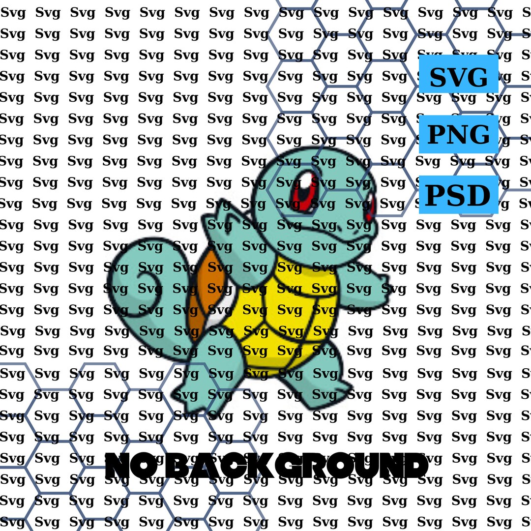 Digital Logo, Squirtle Svg Layered ,clipart, Cricut, Digital Vector Cut ...