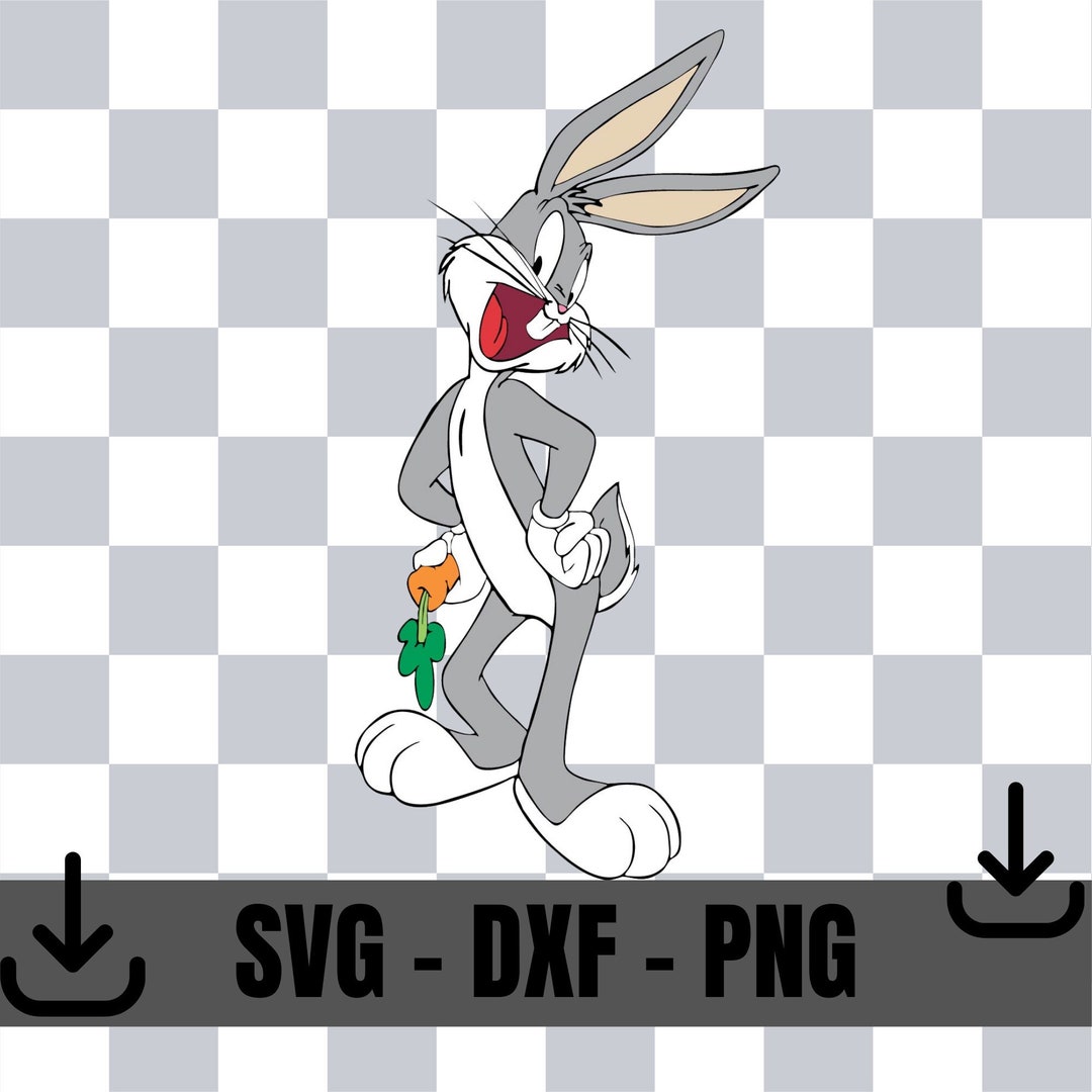 Bugs Bunny Svg, Transparent Design, Bugs Bunny Design, Cartoon Bugs ...