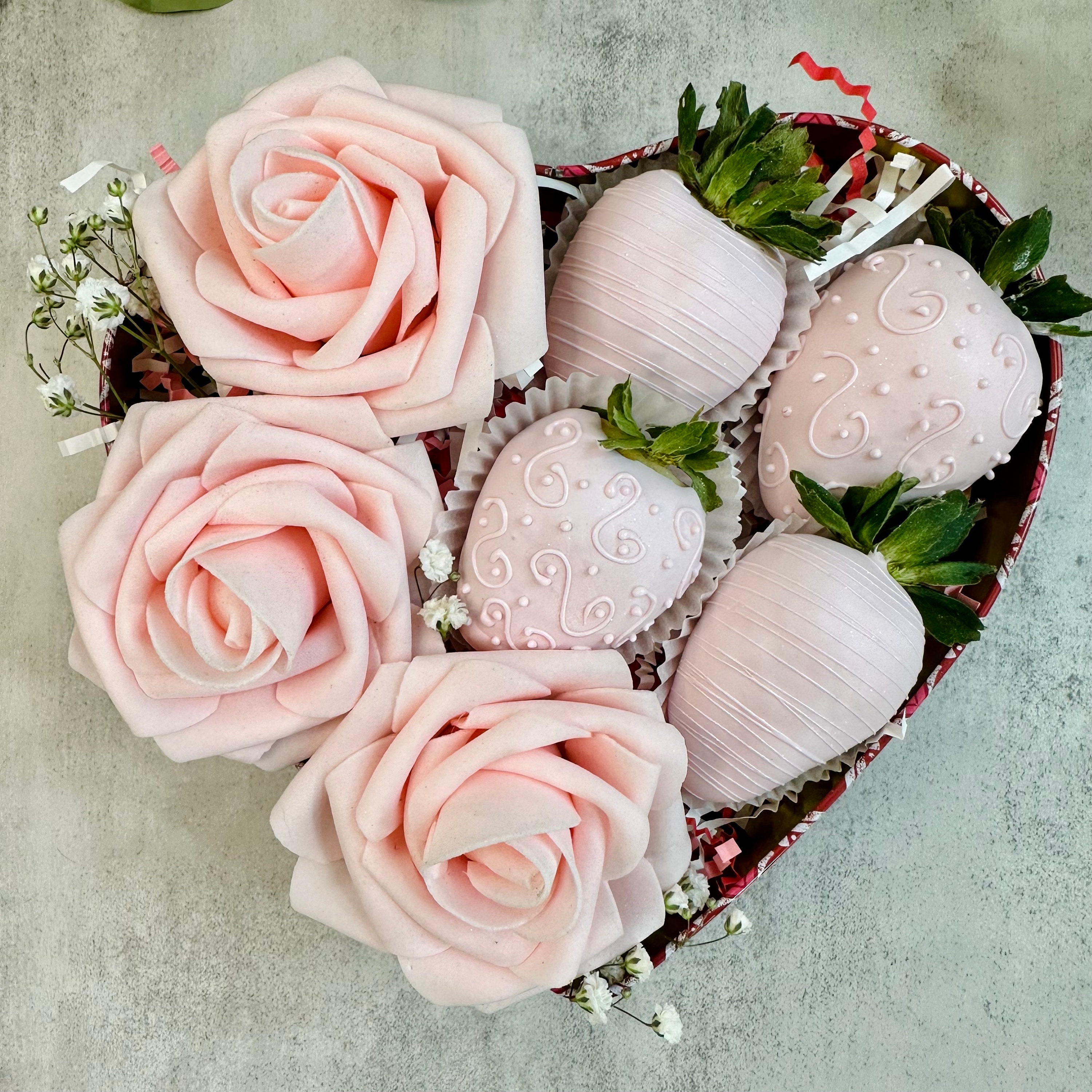 Chocolate Covered Strawberries Roses