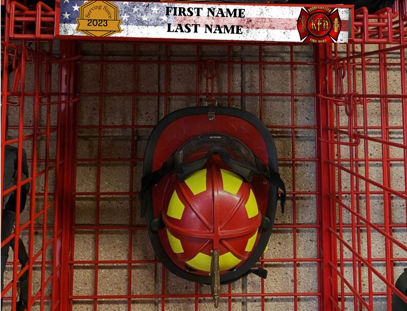 Metal Personalized Fire Locker Name Tags - Etsy