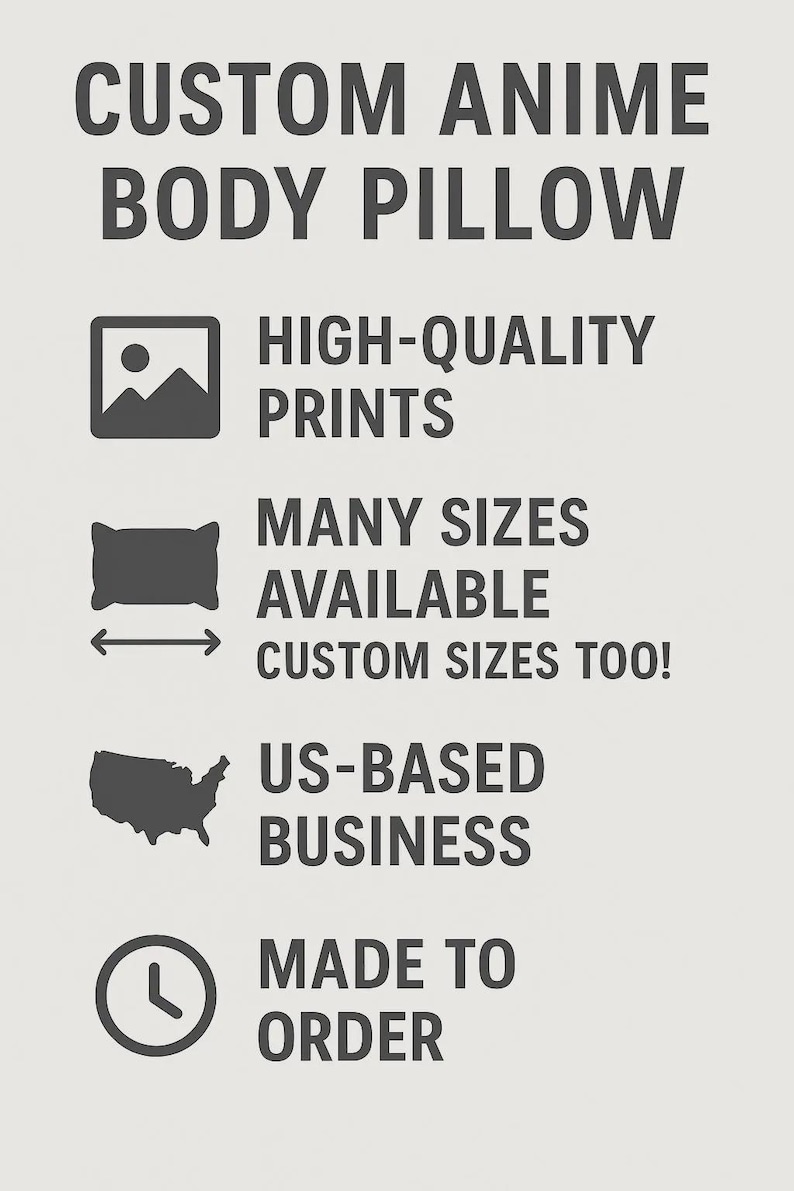 Custom Dakimakura Body Pillow Cover, Personalized Anime Body Pillow ...