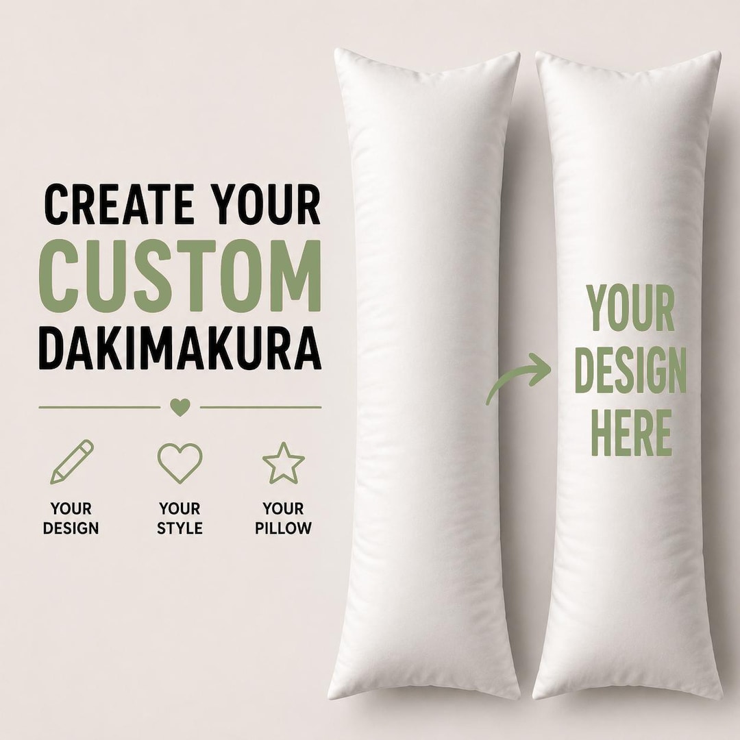 Custom Dakimakura Body Pillow Cover, Personalized Anime Body Pillow ...