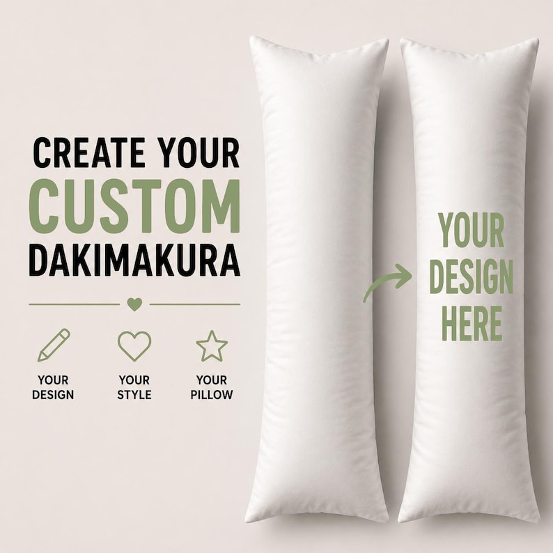 Custom Dakimakura Body Pillow Cover, Personalized Anime Body Pillow ...