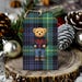 Green Tartan Christmas Gift Tags, Bear Holiday Tags Pack of 10, 300gsm ...