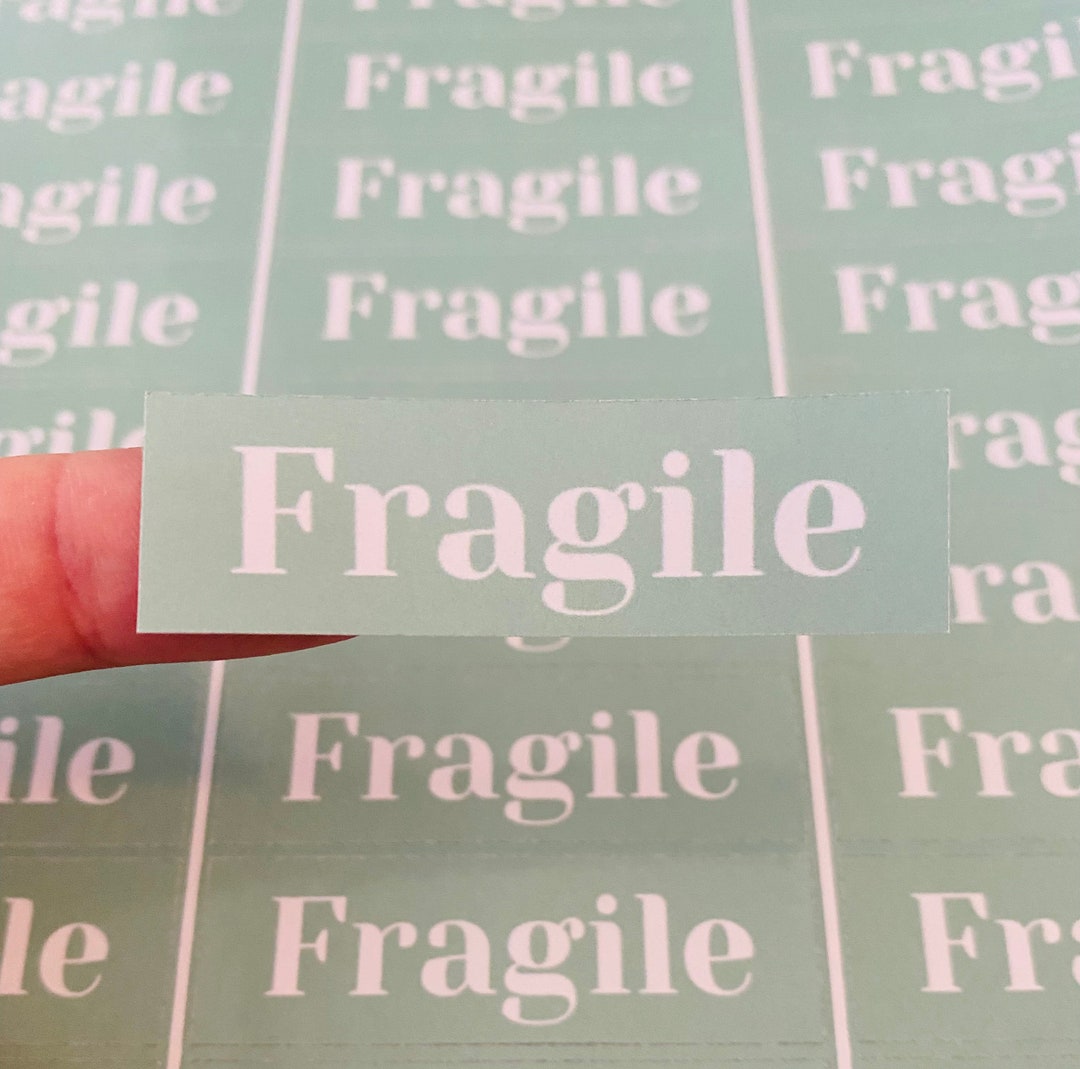 Green Fragile Stickers, Handle With Care Labels, Small Business ...