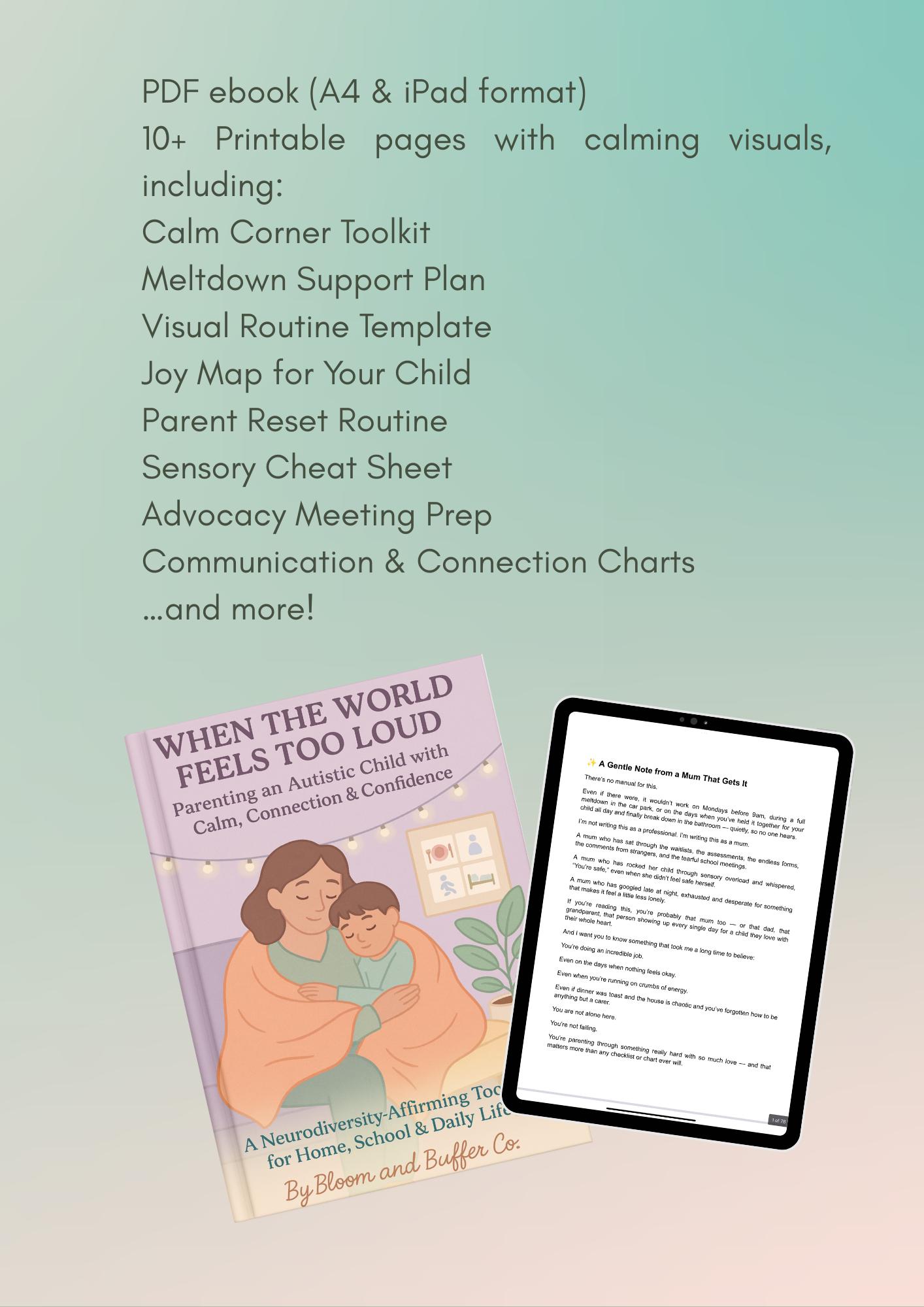 Autism Parenting Ebook & Printable Toolkit: Neurodiversity-affirming ...