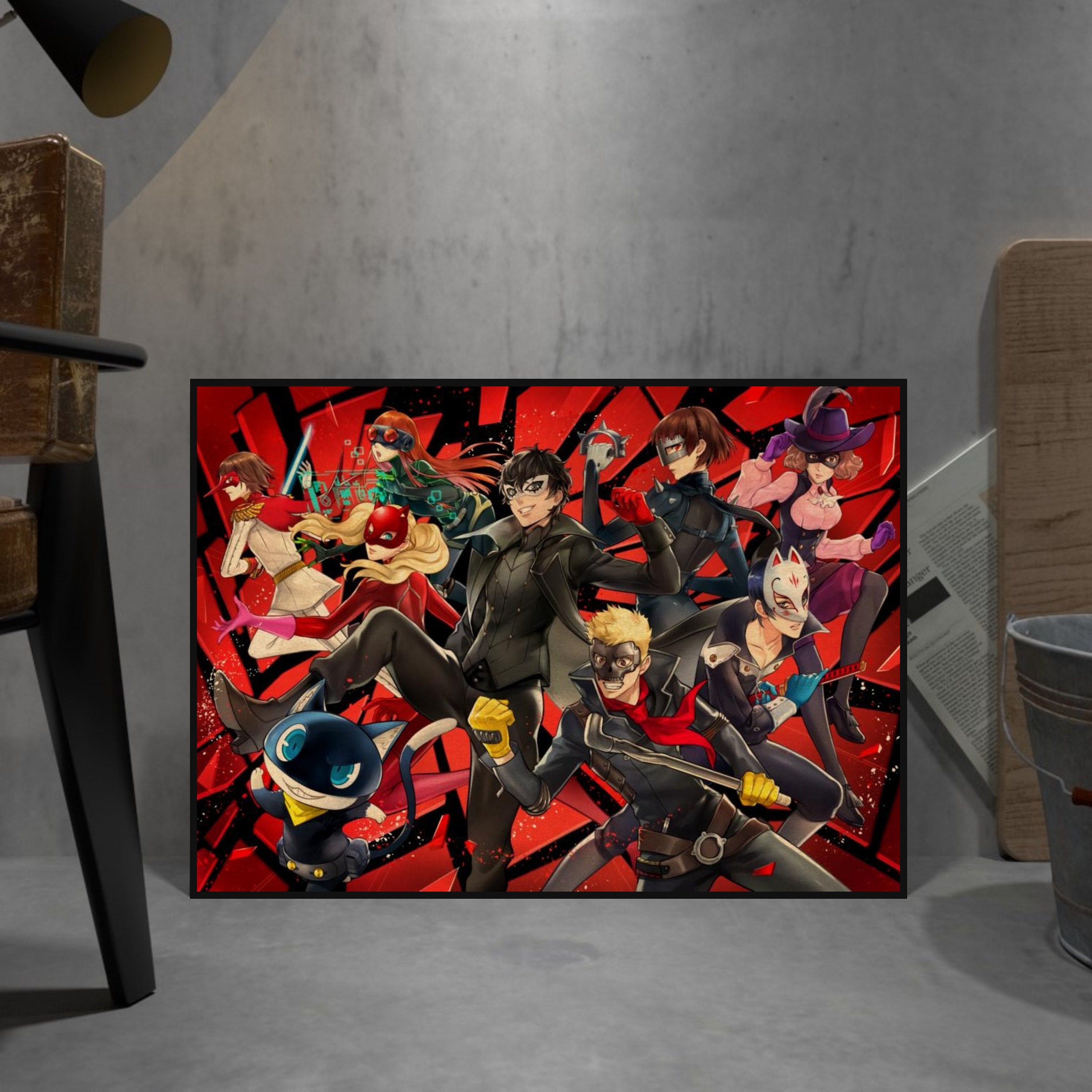 Persona 5 Poster, Kraft Paper Print, Movie Wall Art Gift, Anime Wall ...