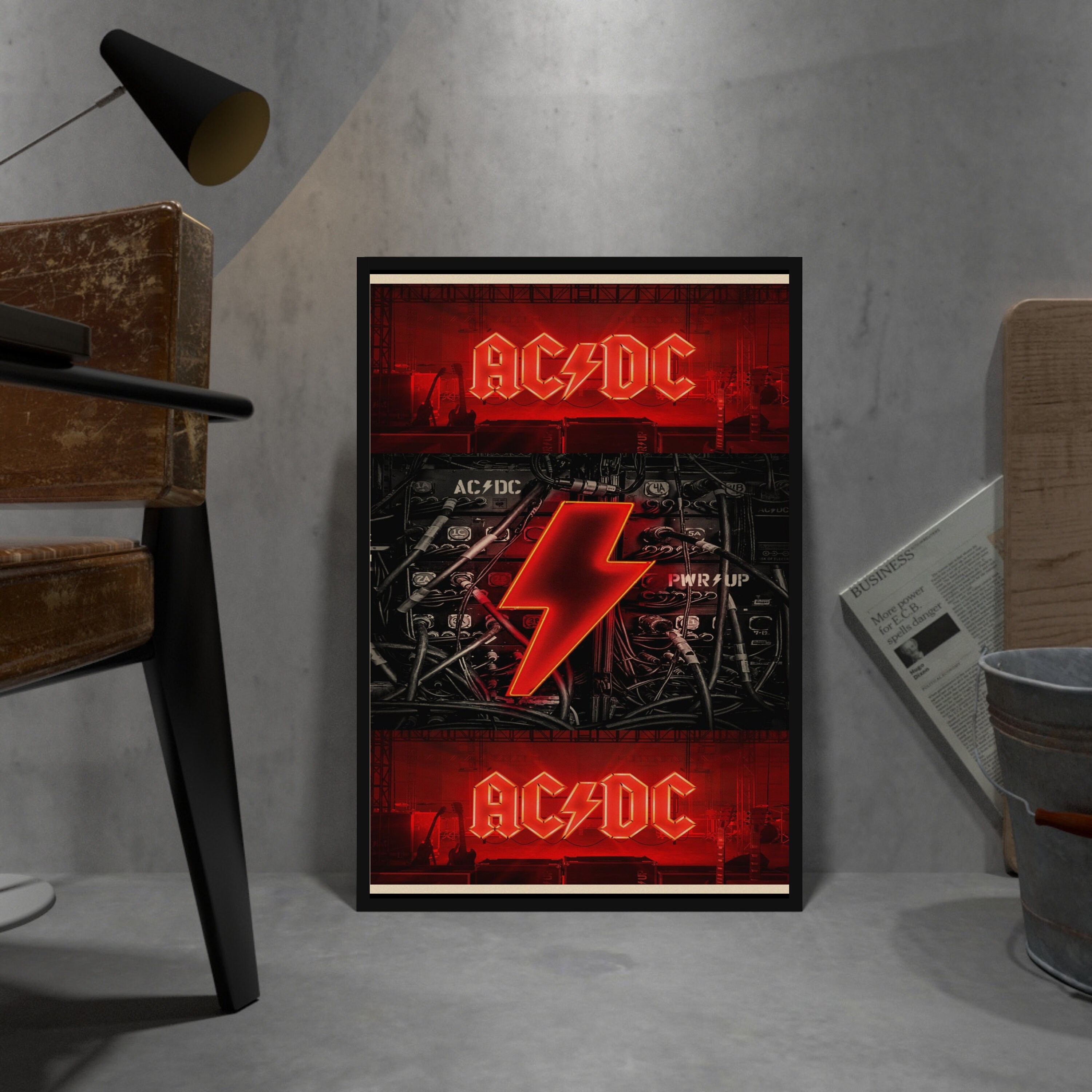 AC/DC Retro Poster Kraft Paper Print Movie Wall Art Gift - Etsy