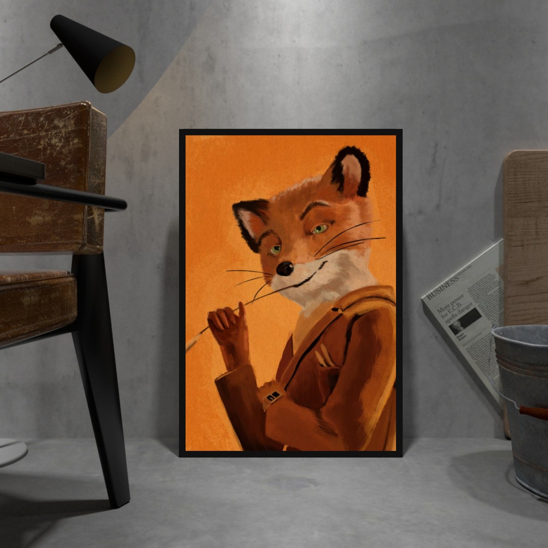 Fantastic Mr. Fox Retro Poster, Kraft Paper Print, Movie Wall Art Gift ...