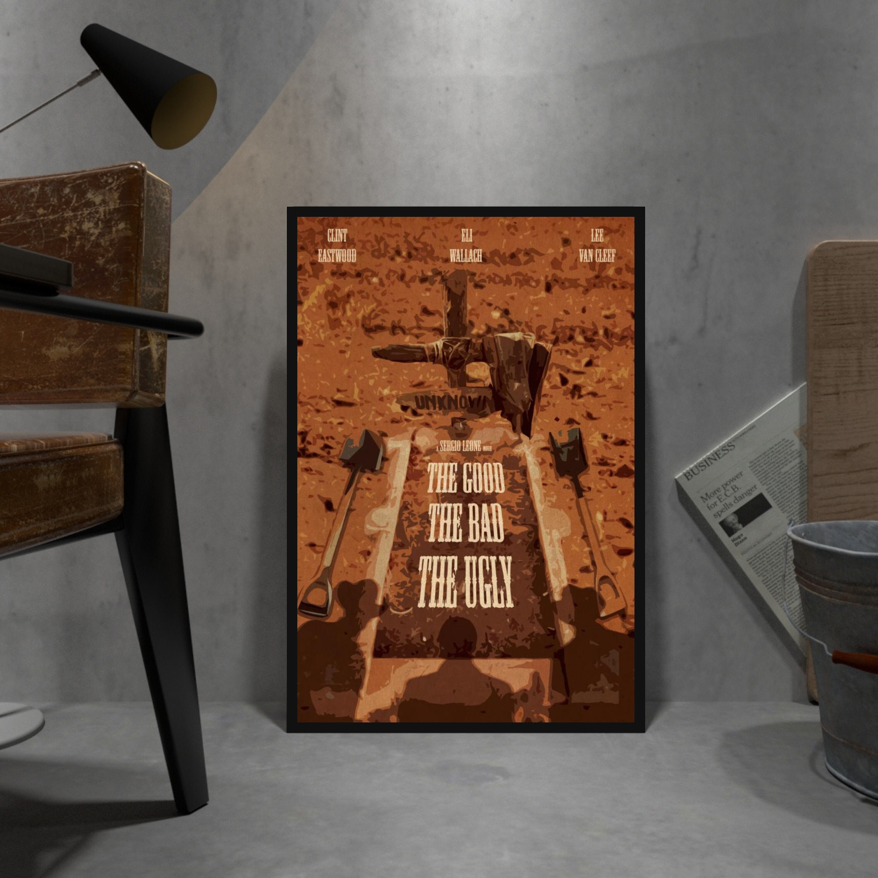 Good Bad Ugly Poster, Kraft Paper Print, Movie Wall Art Gift, Anime ...
