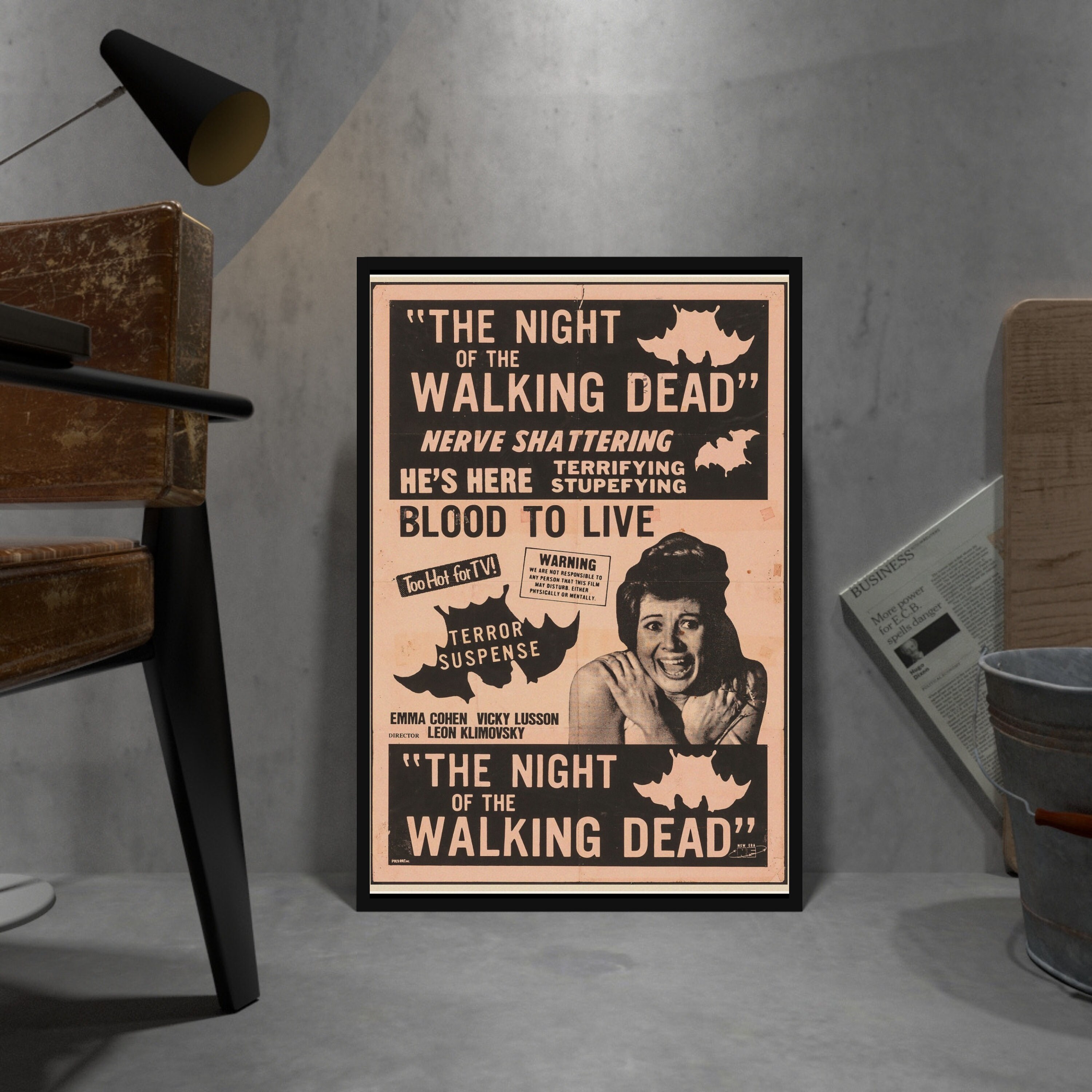 The Walking Dead Retro Poster Kraft Paper Print Movie Wall - Etsy