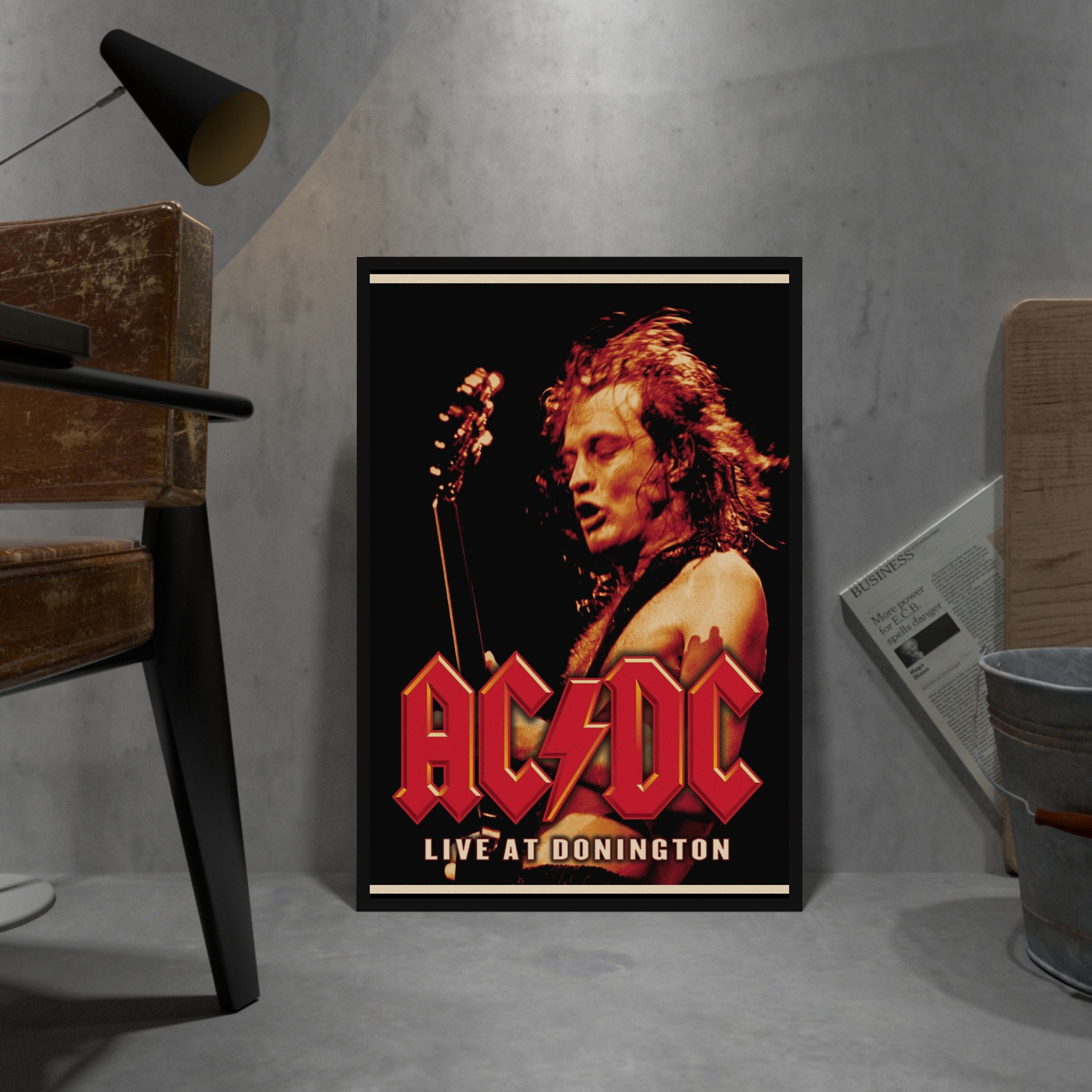 AC/DC Retro Poster Kraft Paper Print Movie Wall Art Gift - Etsy