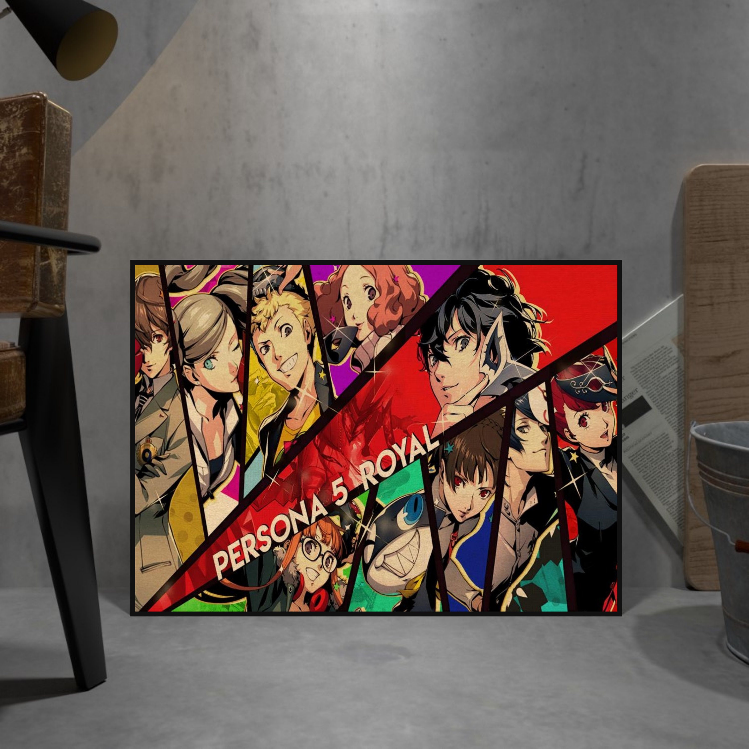 Persona 5 Poster, Kraft Paper Print, Movie Wall Art Gift, Anime Wall ...