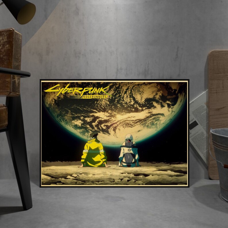 Cyberpunk Edgerunner Retro Poster Kraft Paper Print Movie - Etsy