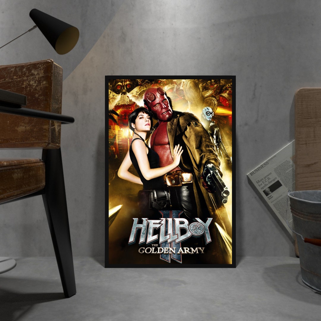 Hellboy Retro Poster, Kraft Paper Print, Movie Wall Art Gift, Anime ...