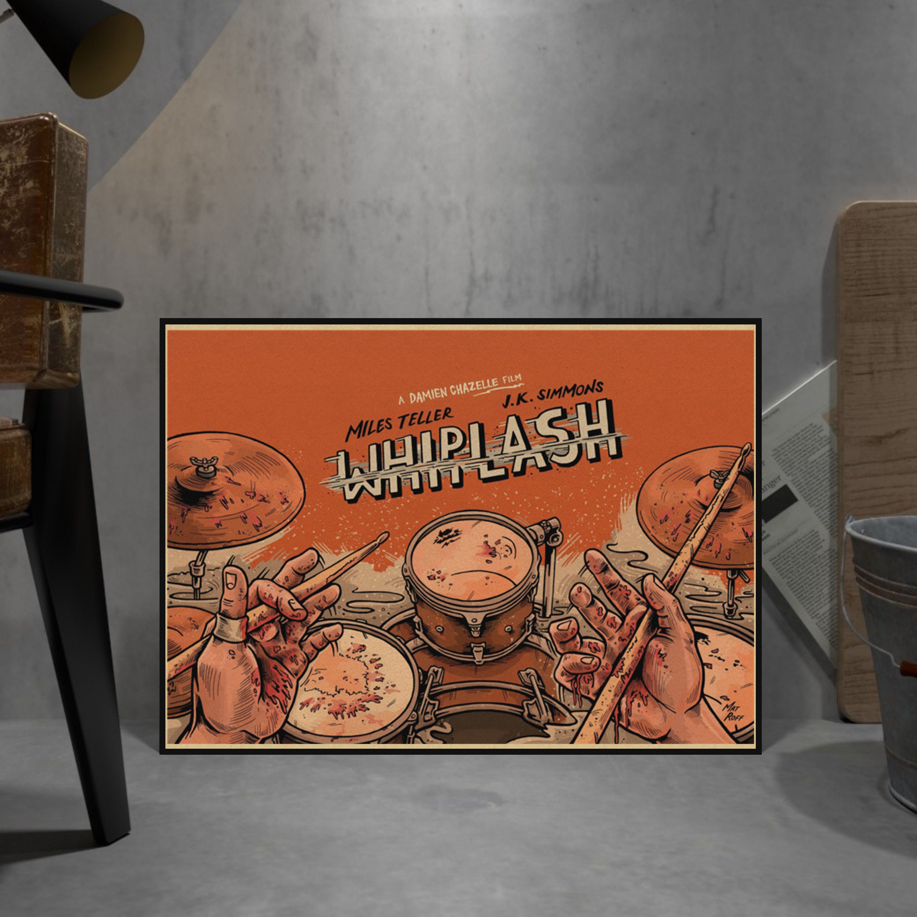 Whiplash Retro Poster Kraft Paper Print Movie Wall Art Gift - Etsy