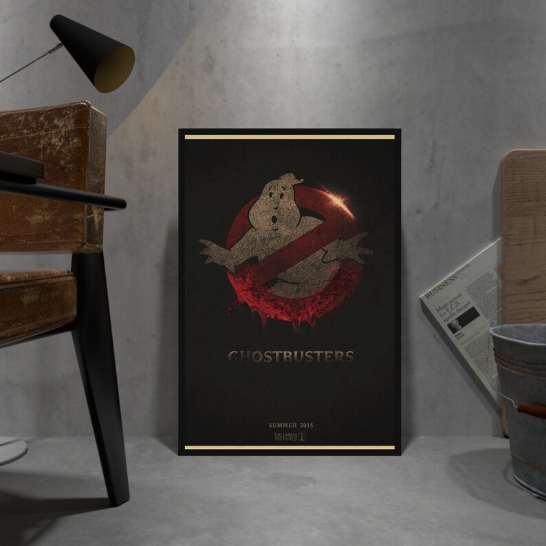 Ghostbusters Retro Poster Kraft Paper Print Movie Wall Art - Etsy