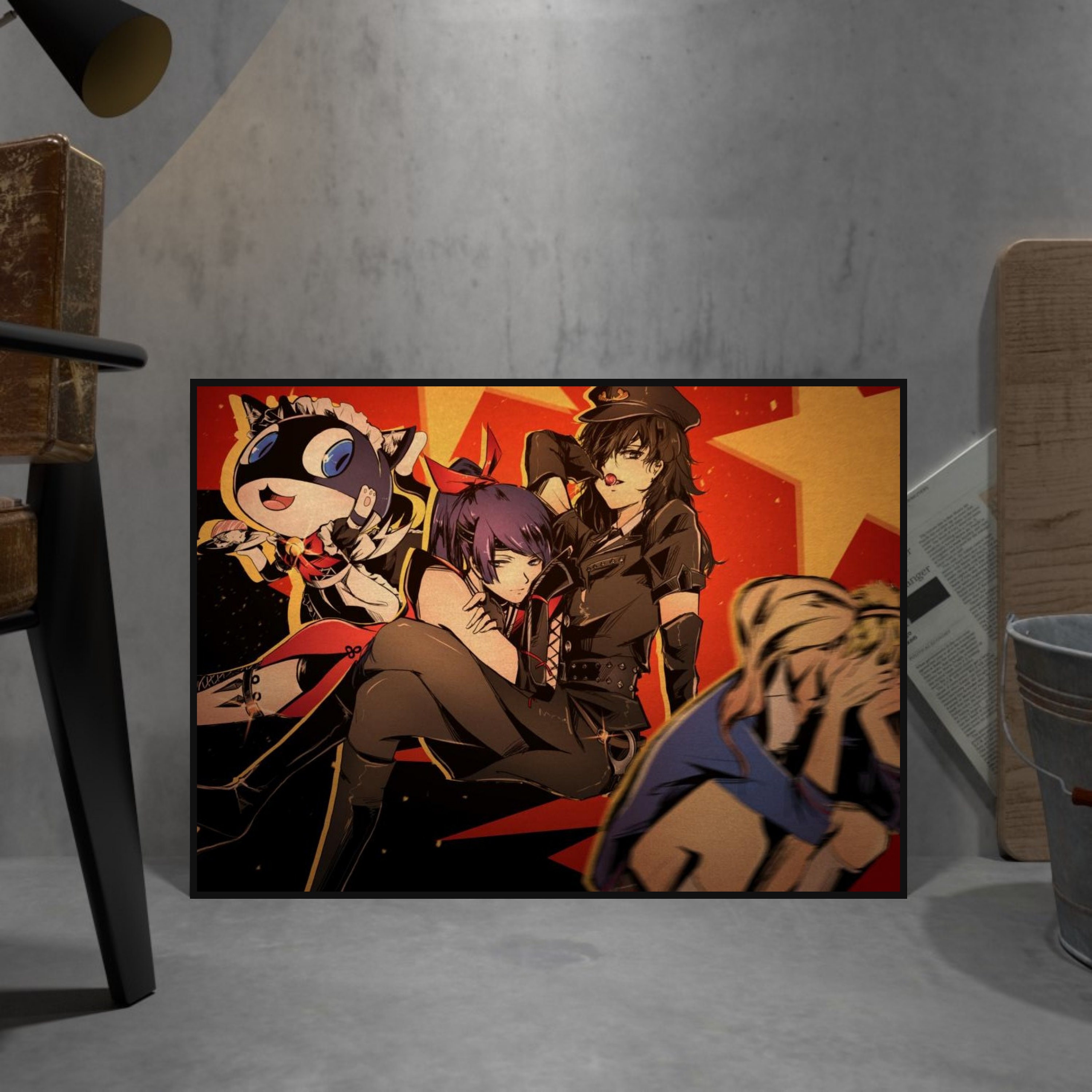 Persona 5 Poster, Kraft Paper Print, Movie Wall Art Gift, Anime Wall ...